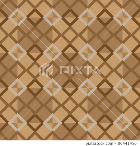 Brown square pattern - Stock Illustration [86441456] - PIXTA