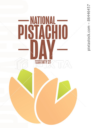 National Pistachio Day. February 26. Holiday... - Stock Illustration ...
