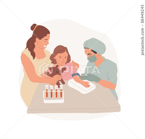 Blood test isolated cartoon vector... - Stock Illustration [86449245 ...