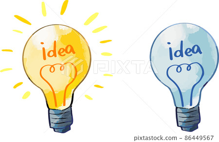 Light bulb set idea - Stock Illustration [86449567] - PIXTA