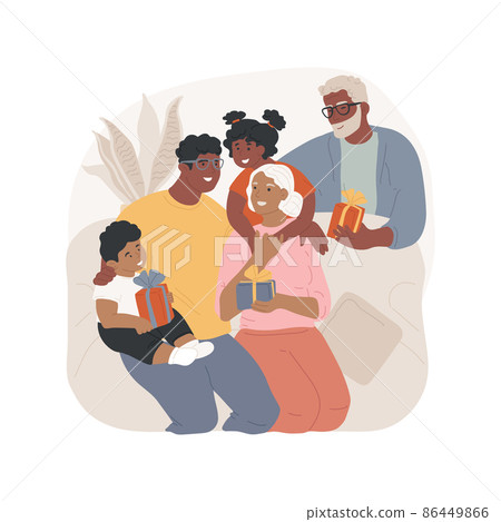 Family reunion isolated cartoon vector... - Stock Illustration ...