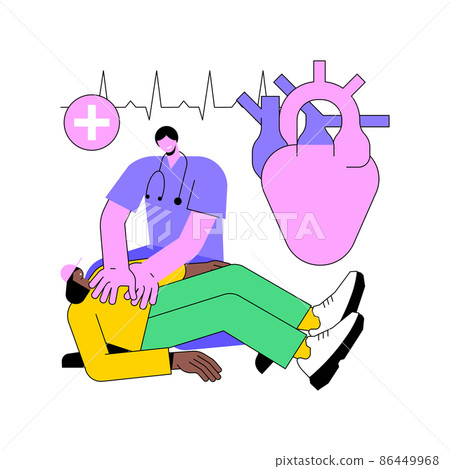 CPR abstract concept vector illustration.... - Stock Illustration ...