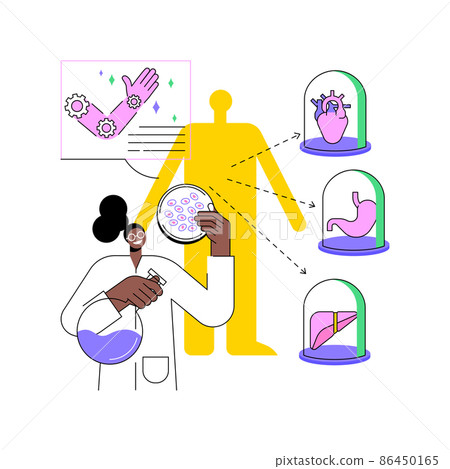 Lab-grown organs abstract concept vector... - Stock Illustration ...