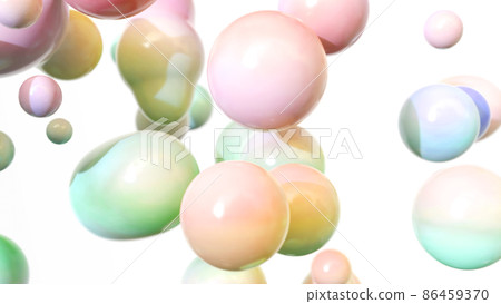 3DCG of colorful metaballs - Stock Illustration [86459370] - PIXTA