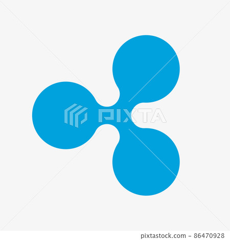Vector logo of Ripple. XRP icon. Cryptocurrency. - Stock Illustration ...