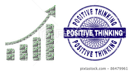 Positive Trend Recursive Mosaic of Positive... - Stock Illustration ...