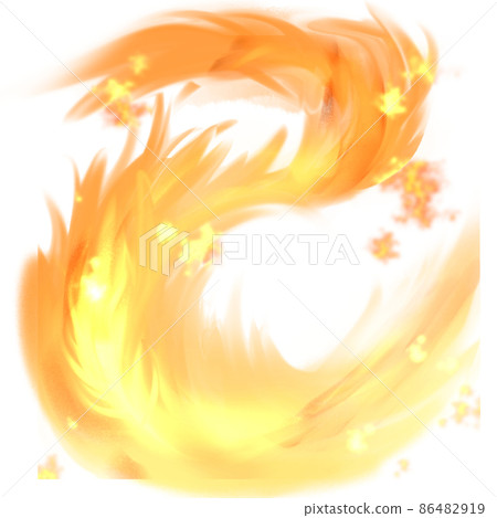 Undulating flame - Stock Illustration [86482919] - PIXTA