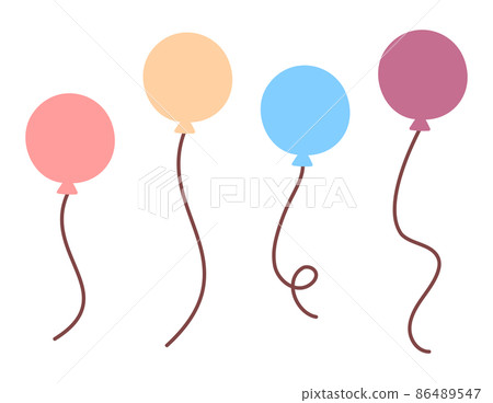 Hand-painted balloons, balloons, illustrations,... - Stock Illustration ...