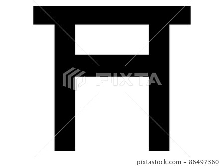 Shrine map symbol - Stock Illustration [86497360] - PIXTA