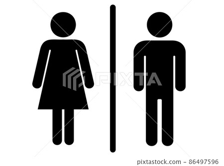 Toilet map symbol - Stock Illustration [86497596] - PIXTA