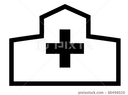 Hospital map symbol - Stock Illustration [86498020] - PIXTA