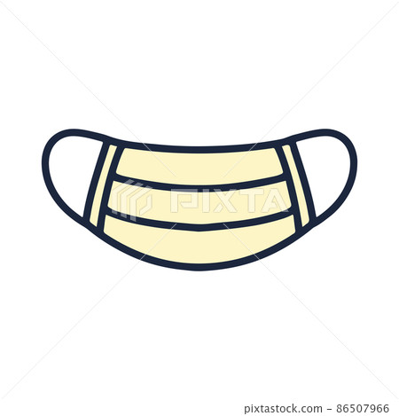 Simple mask illustration icon - Stock Illustration [86507966] - PIXTA