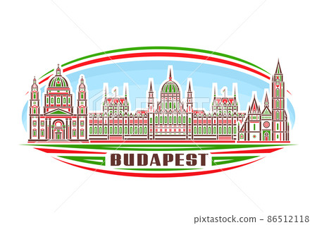 Vector illustration of Budapest - Stock Illustration [86512118] - PIXTA