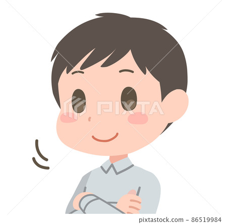 Illustration of a nodding man - Stock Illustration [86519984] - PIXTA
