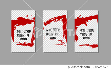 Red ink brush stroke on white background. - Stock Illustration ...