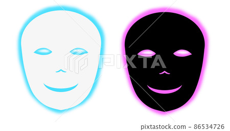 Front and back masks - Stock Illustration [86534726] - PIXTA