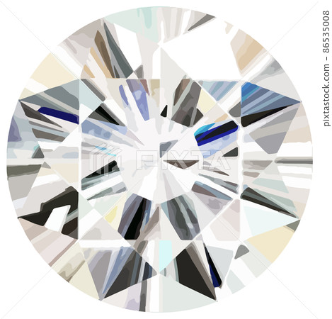 April birthstone, gemstone, diamond loose... - Stock Illustration ...