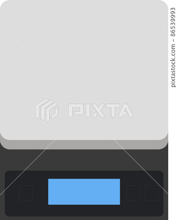 Scale Digital scale Kitchen scale illustration... - Stock Illustration ...