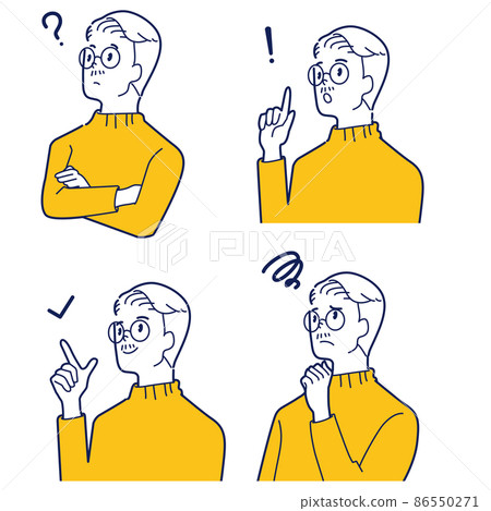 Male facial expression icon - Stock Illustration [86550271] - PIXTA