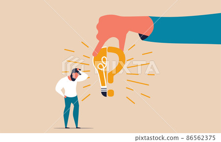 Decision answer and ask to question business... - Stock Illustration ...