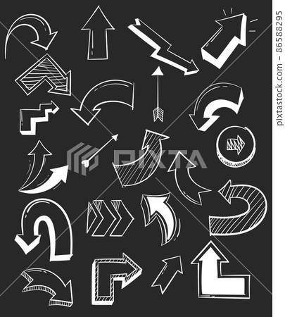 Hand drawn doodle icons set - Stock Illustration [86588295] - PIXTA