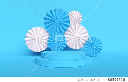 Paper decoration stage - Stock Illustration [86591326] - PIXTA