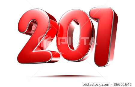 number 201 red. - Stock Illustration [86601645] - PIXTA