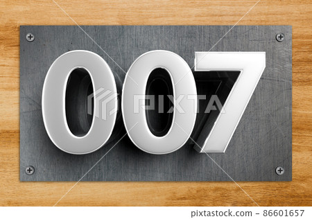 number 007. - Stock Illustration [86601657] - PIXTA
