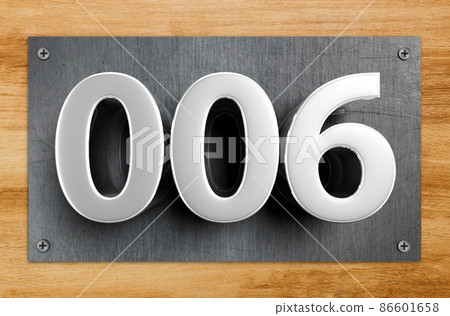 number 006. - Stock Illustration [86601658] - PIXTA