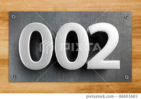 number 002. - Stock Illustration [86601665] - PIXTA