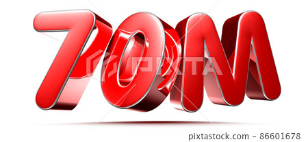70m red. - Stock Illustration [86601678] - PIXTA