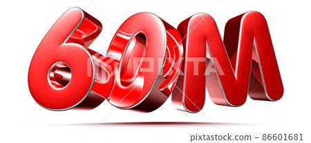 60m red. - Stock Illustration [86601681] - PIXTA