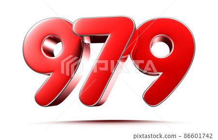 number 979 red. - Stock Illustration [86601742] - PIXTA