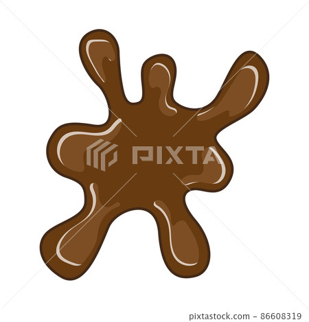 Chocolate splat vector illustration - Stock Illustration [86608319] - PIXTA