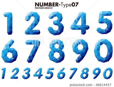 Number -07 - Stock Illustration [86614457] - PIXTA