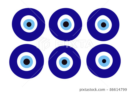 Turkish nazar symbol. Greek charm or amulet. - Stock Illustration ...