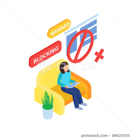 Banned User Icon-插圖素材 [86620505] - PIXTA圖庫