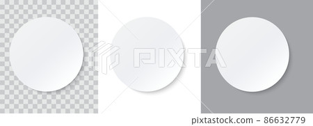 Round sticker badge vector mock up isolated - Stock Illustration ...