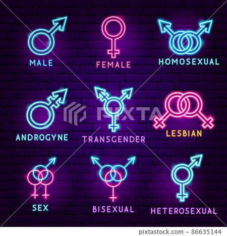 Gender Sex Label Set - Stock Illustration [86635144] - PIXTA