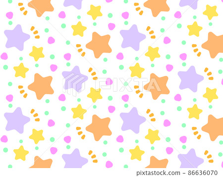 Retro pop star pattern background white - Stock Illustration [86636070 ...