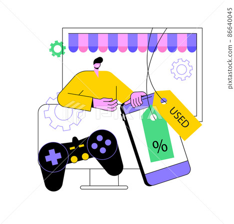 Used electronics trading abstract concept... - Stock Illustration ...