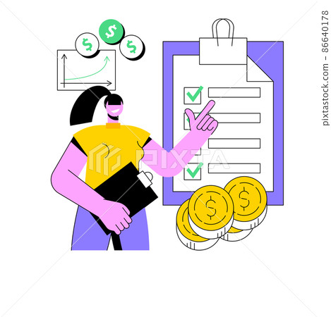 Taxable income abstract concept vector... - Stock Illustration ...