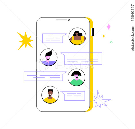 Internet forum abstract concept vector... - Stock Illustration ...