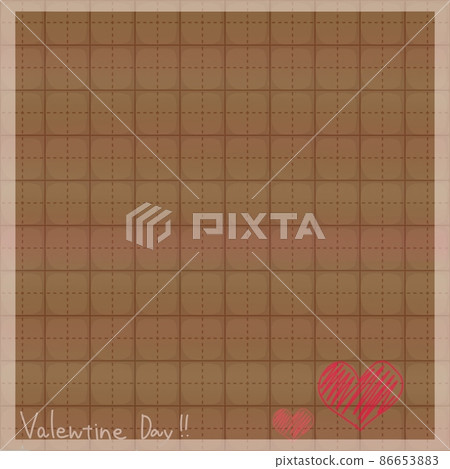 Chocolate graph paper for Valentine's Day - Stock Illustration ...