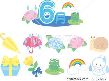 June illustration set - Stock Illustration [86654217] - PIXTA