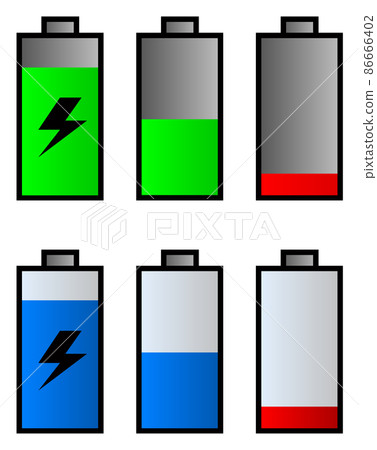 Illustration of the battery mark that displays... - Stock Illustration ...