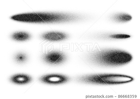 Stipple shadows set, dotted design elements.... - Stock Illustration ...