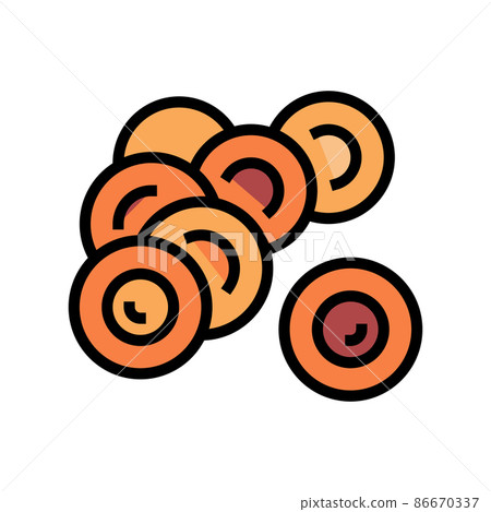eggs salmon color icon vector illustration - Stock Illustration ...
