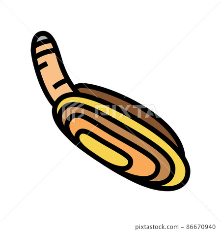 pacific razor clam color icon vector illustration - Stock Illustration ...