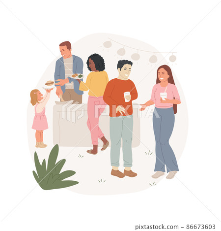 Block party abstract concept vector... - Stock Illustration [86673603 ...